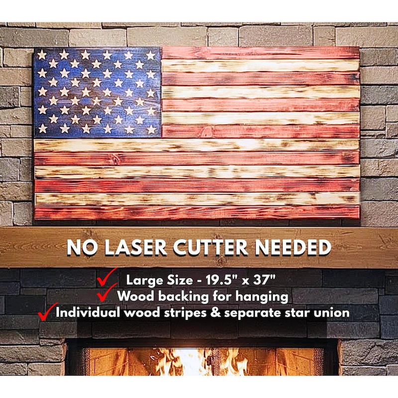 Wooden American Flag Wall Art - Etsy