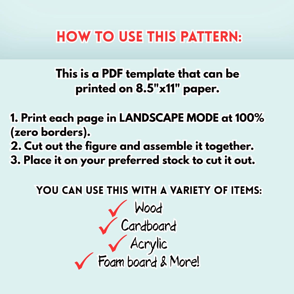 DIY 8 Ft Nativity Scene Pattern Template Blueprint Digital Download ...