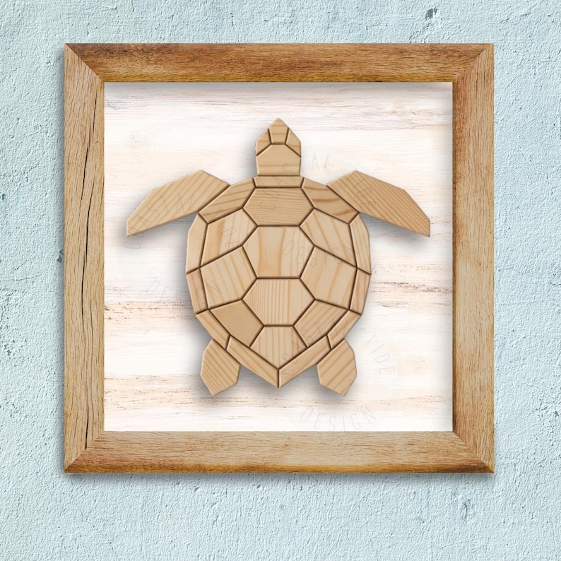 Easy DIY Solid Wood Sea Turtle Template Pattern Blueprint Plans- Sign ...