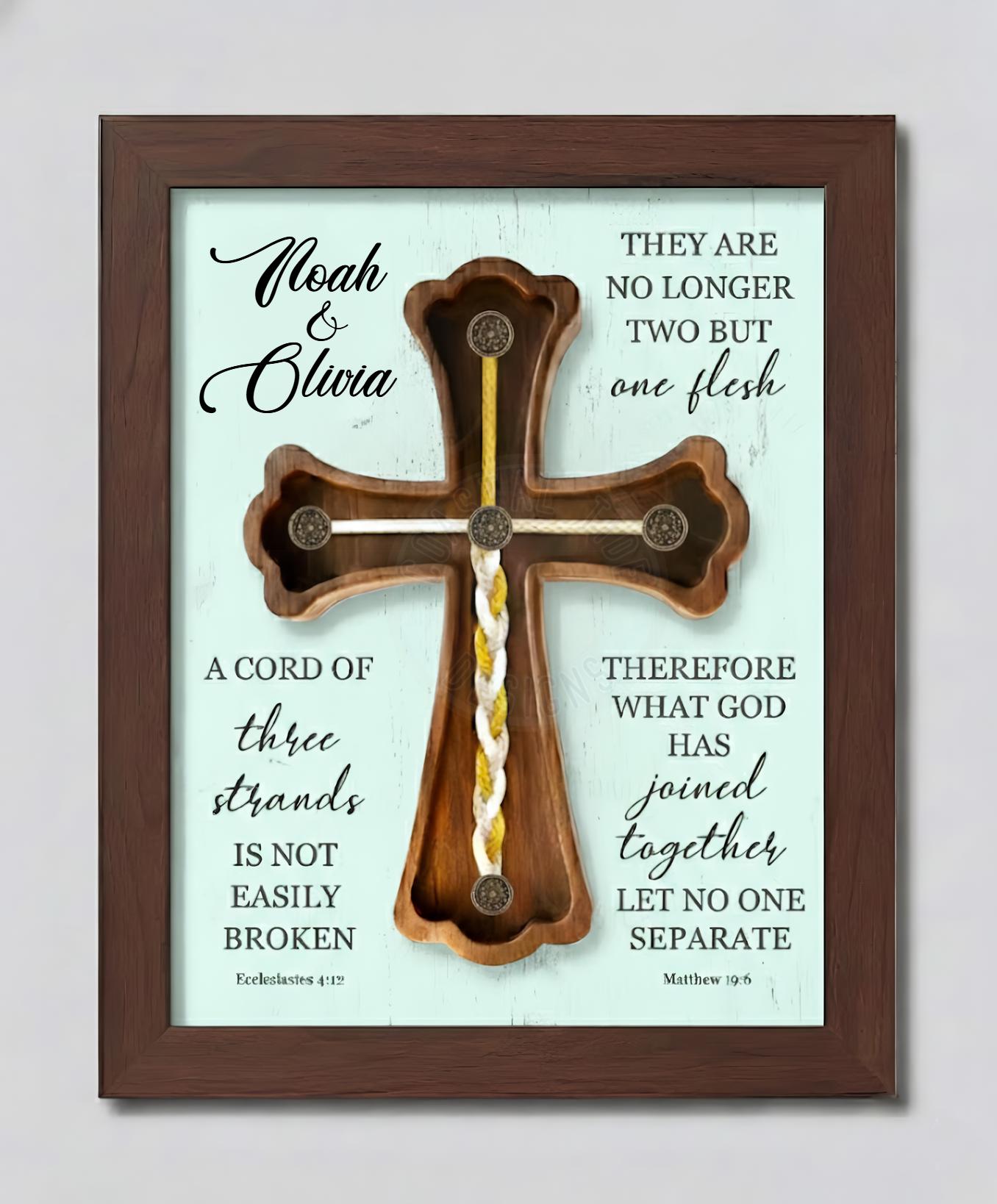 Easy DIY Braided Unity Cross Wood Pattern Blueprint Design Plans- Cord ...
