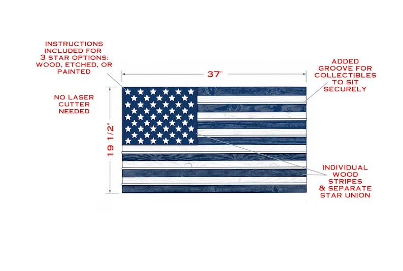 DIY Wooden American Flag Challenge Coin Display Rack Holder Blueprint ...