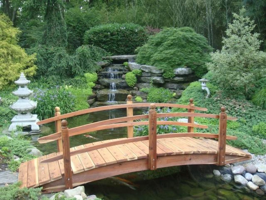 Easy DIY 10 Ft Sturdy Arch Wooden Bridge Blueprint Design Plans -only 6 ...