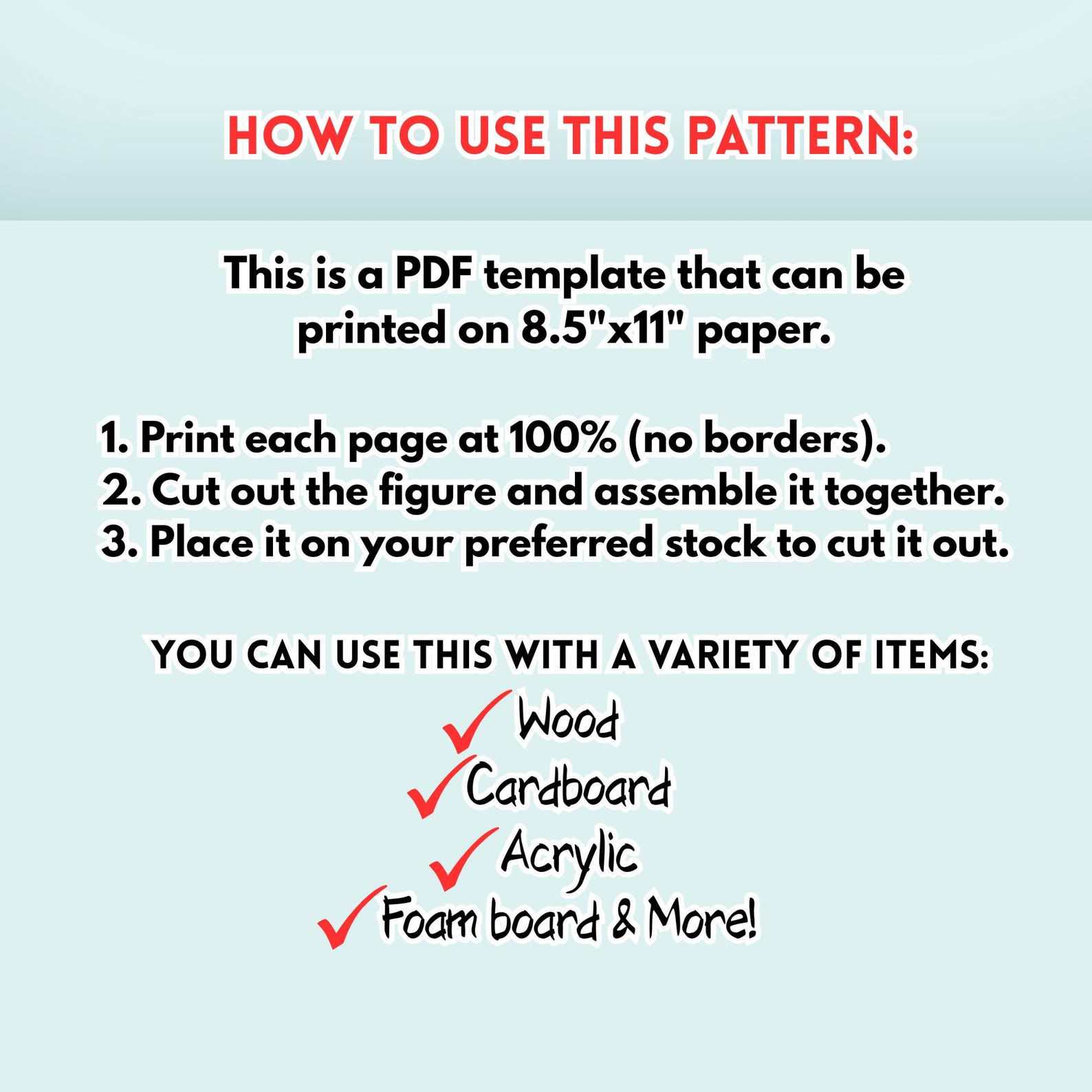 DIY 5 Ft Easter Bunny Stacked Tower Pattern Template Blueprint Digital ...