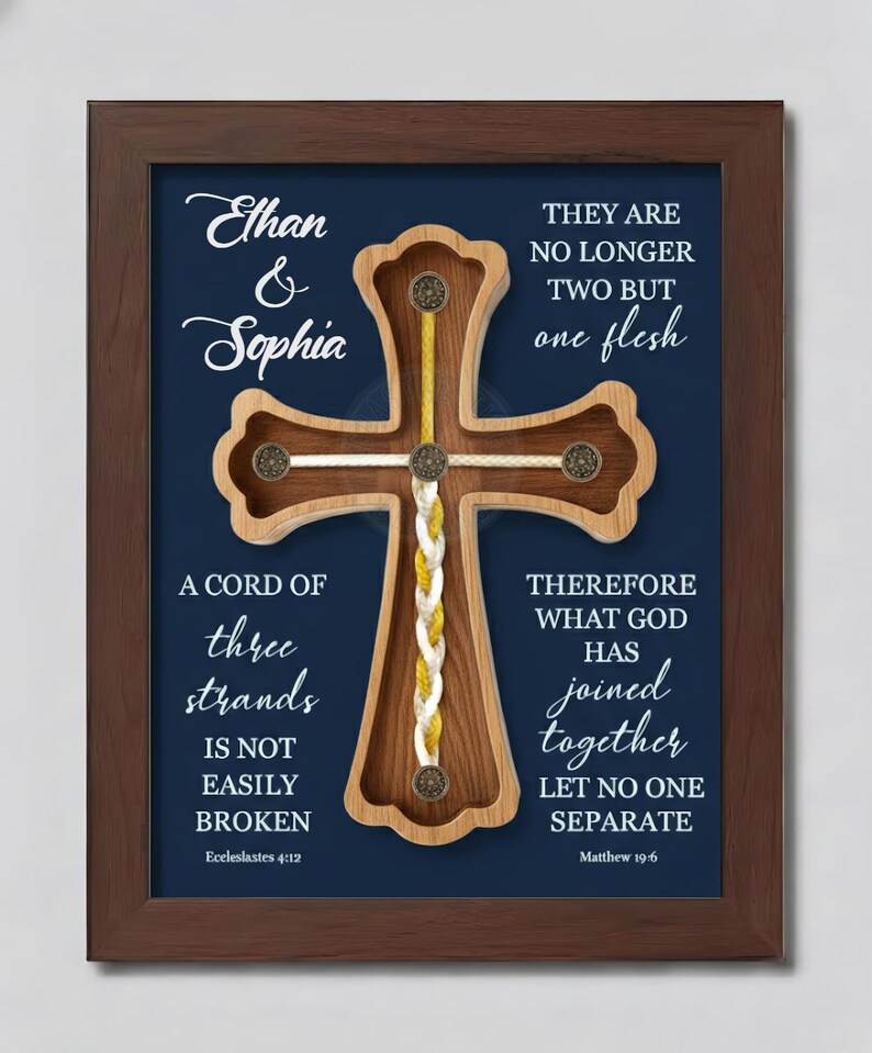 Easy DIY Braided Unity Cross Wood Pattern Blueprint Design Plans- Cord ...