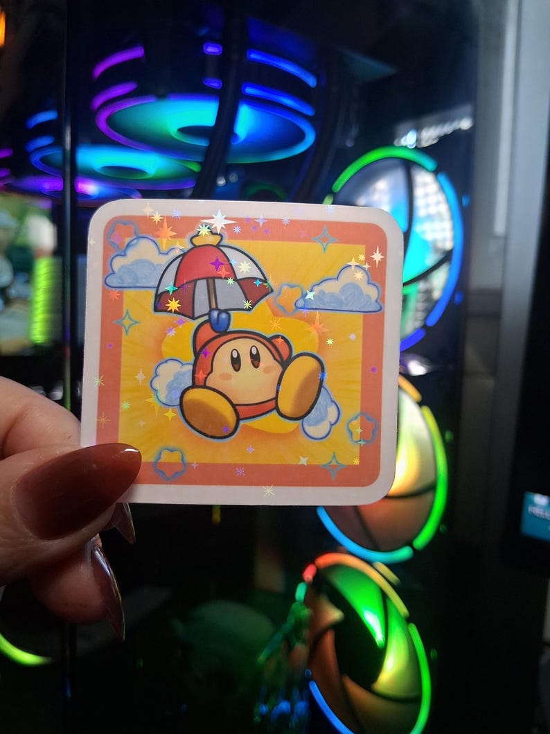 Kirby and Waddle Dee Inspired Video Game Sticker - Etsy