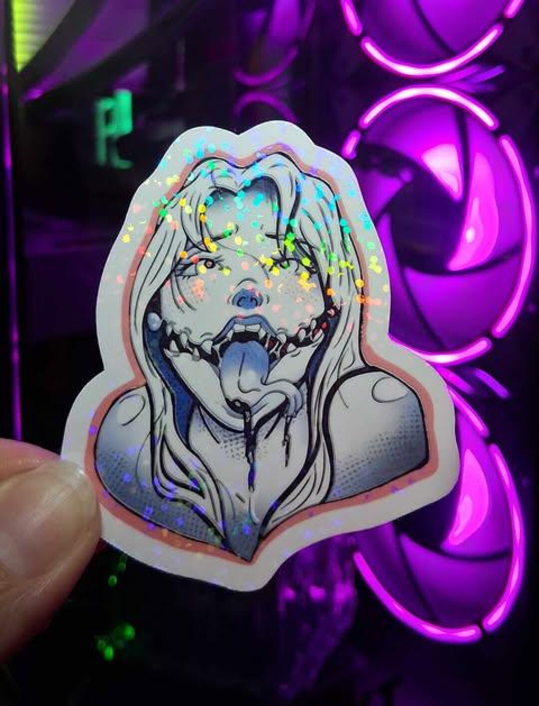Yandere Eyes Monster Girl Sticker - Etsy