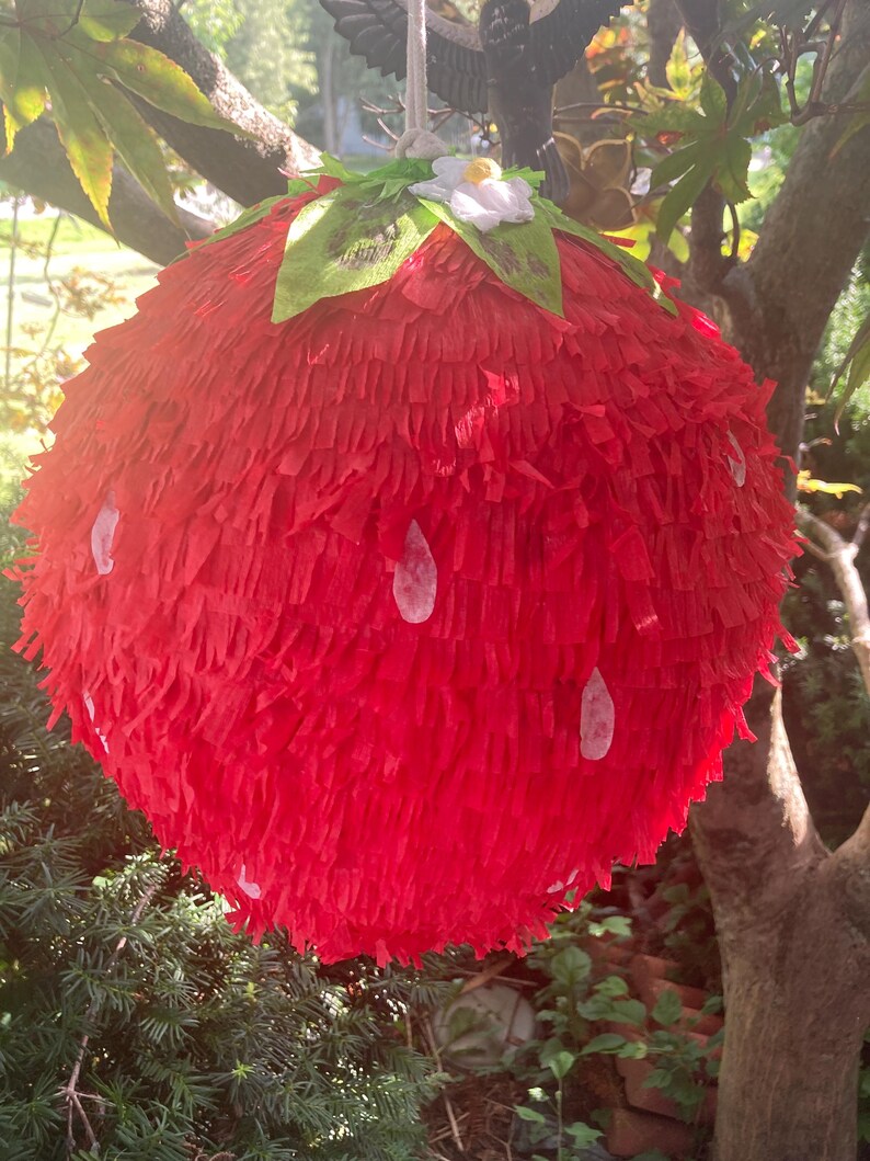 Strawberry Piñata- Small Fruit Piñata- Other Sizes by Request ...