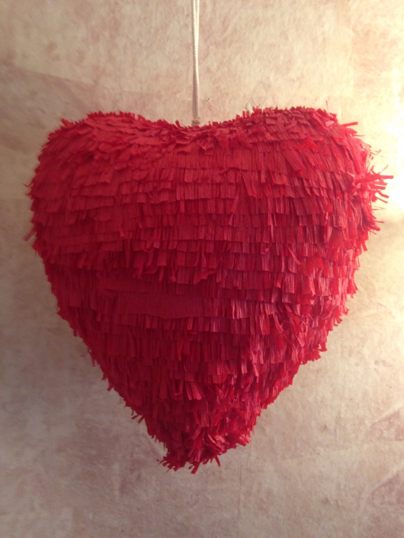 15” Red Heart Pinata - Valentine's Day Pinata - Heart Pinata - Weddings ...
