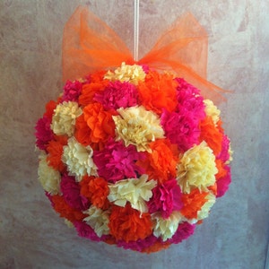 Flowerball Pinata - Tropical Flower -luau Pinata- Wedding Pinata ...