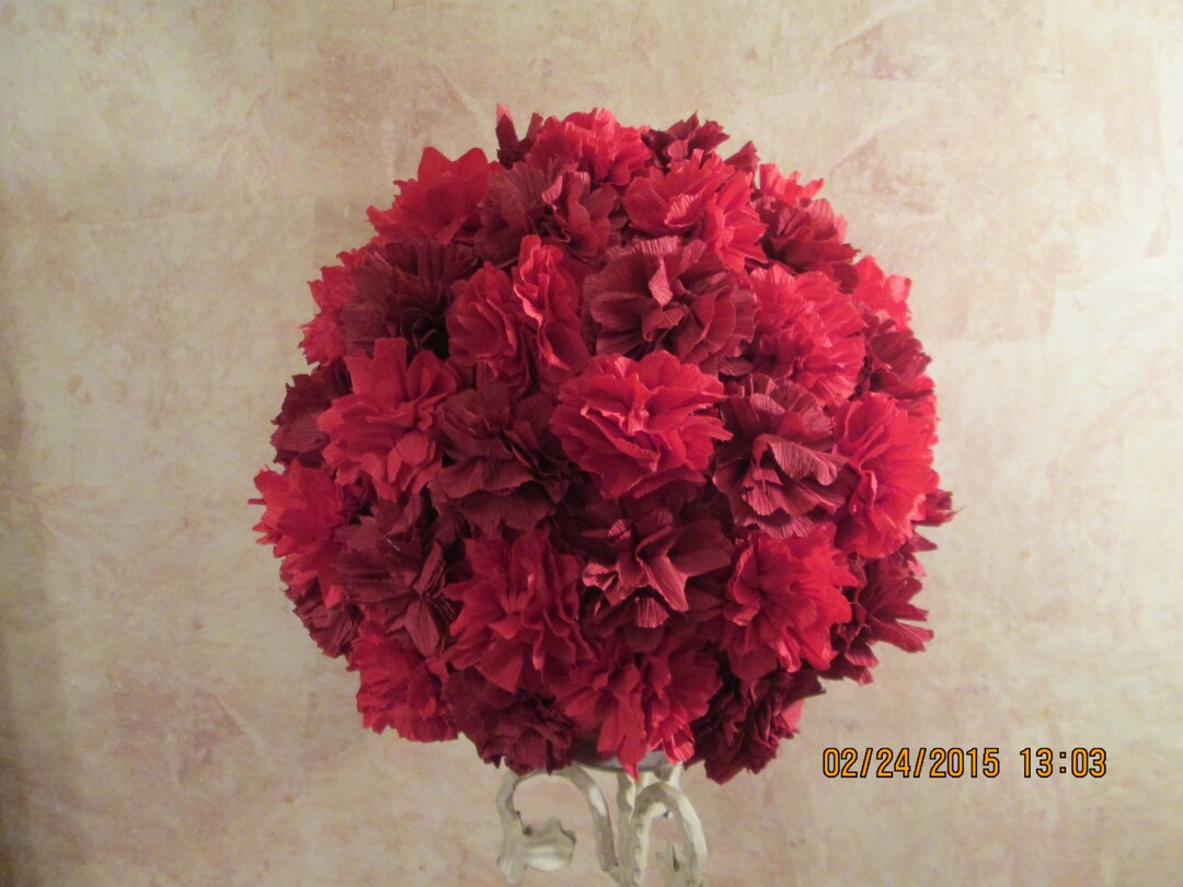 Rose Ball Pinata - Wedding Pinata - Guest Book - Tea Party Pinata ...