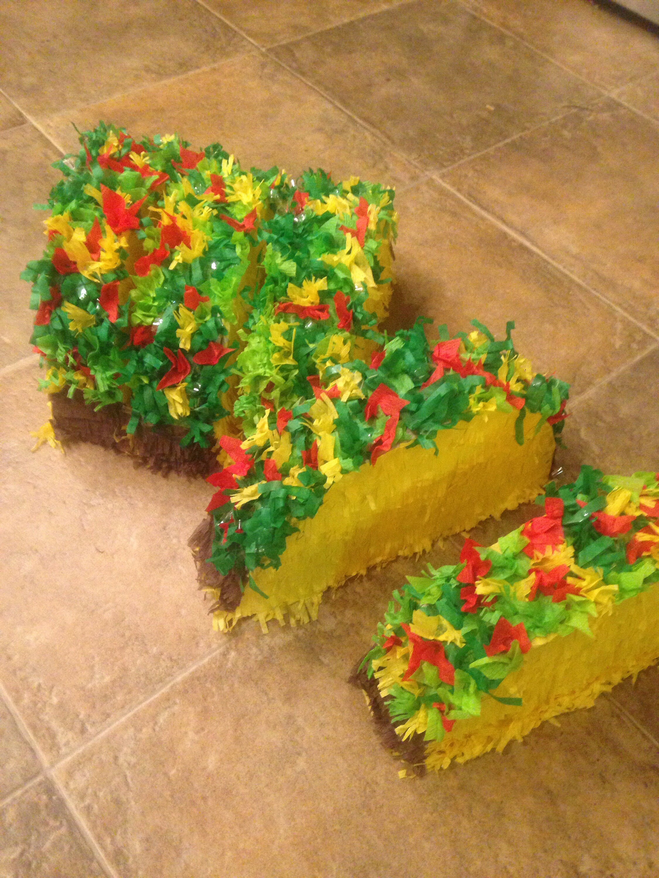Mini Taco Jumbo Size - Foot Long Mini Taco Pinata Decoration Gift ...