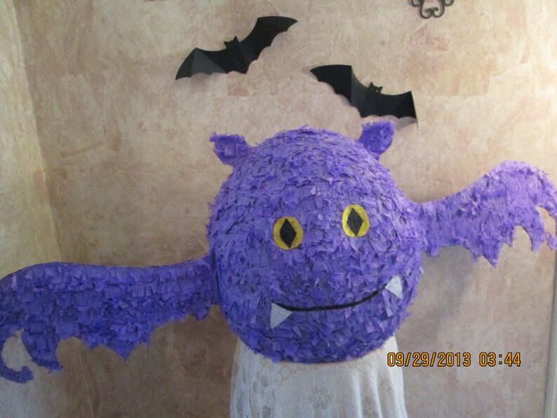 Halloween Bat Pinata Bat Pinata Purple Bat Pinata | Etsy