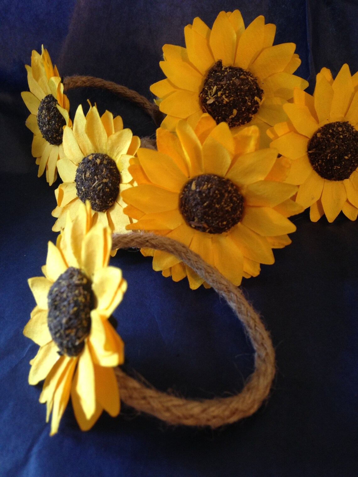 Sunflower Napkin Rings Table Decor Flatware and Napkin - Etsy