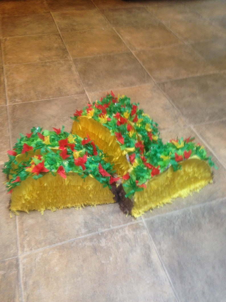 Mini Taco Jumbo Size - Foot Long Mini Taco Pinata Decoration Gift ...