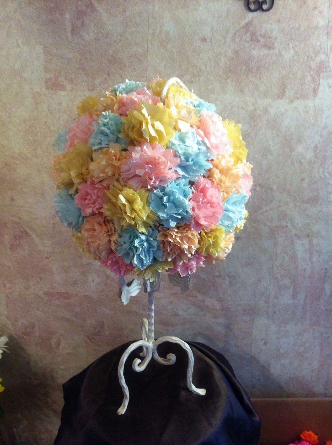 Pastel Rose Ball Pinata - Flower Ball Pinata - Wedding Pinata - Bat ...