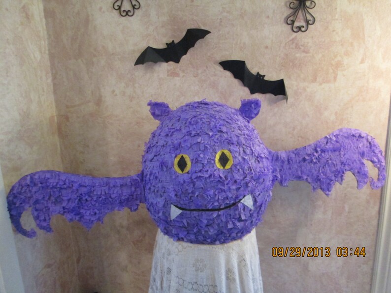 Halloween Bat Pinata Bat Pinata Purple Bat Pinata | Etsy