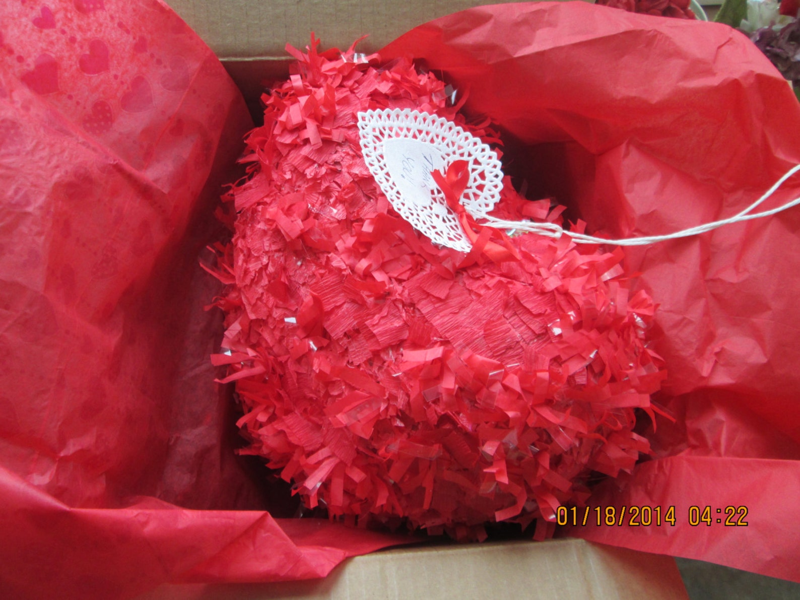 15” Red Heart Pinata - Valentine's Day Pinata - Heart Pinata - Weddings ...