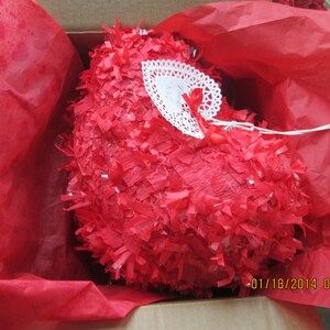 15” Red Heart Pinata - Valentine's Day Pinata - Heart Pinata - Weddings ...