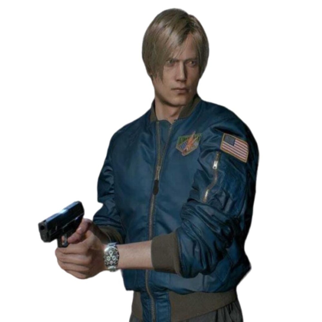 Leon Kennedy Resident Evil 4 Jacket: Handmade Cosplay Parachute Coat ...