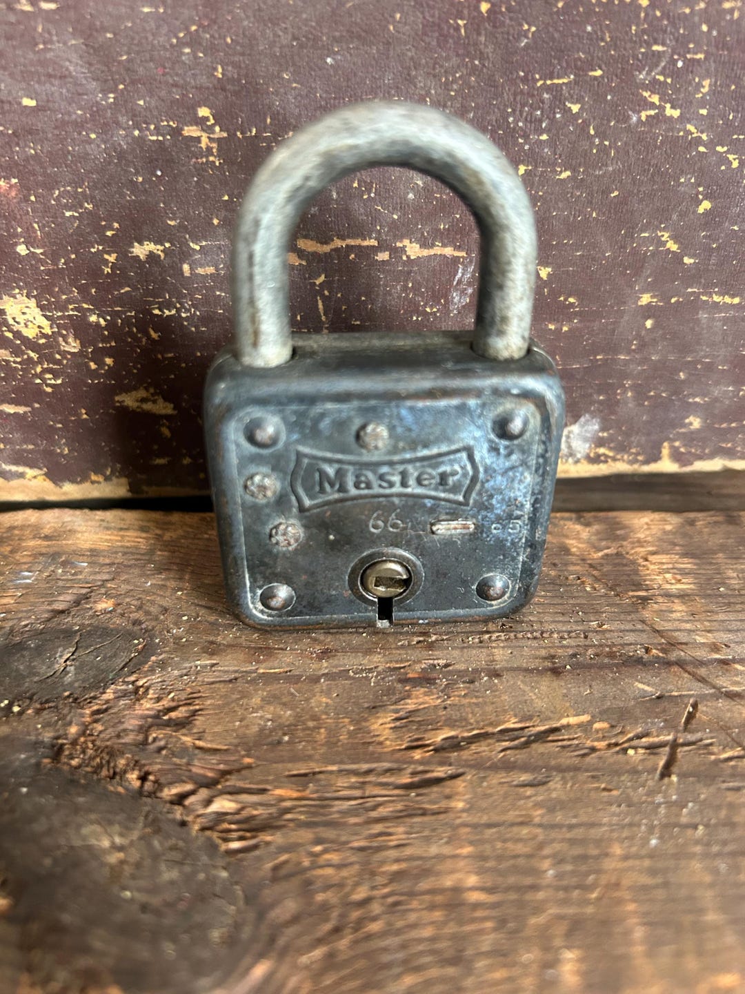 Vintage Master Lock #66 No Key - Etsy