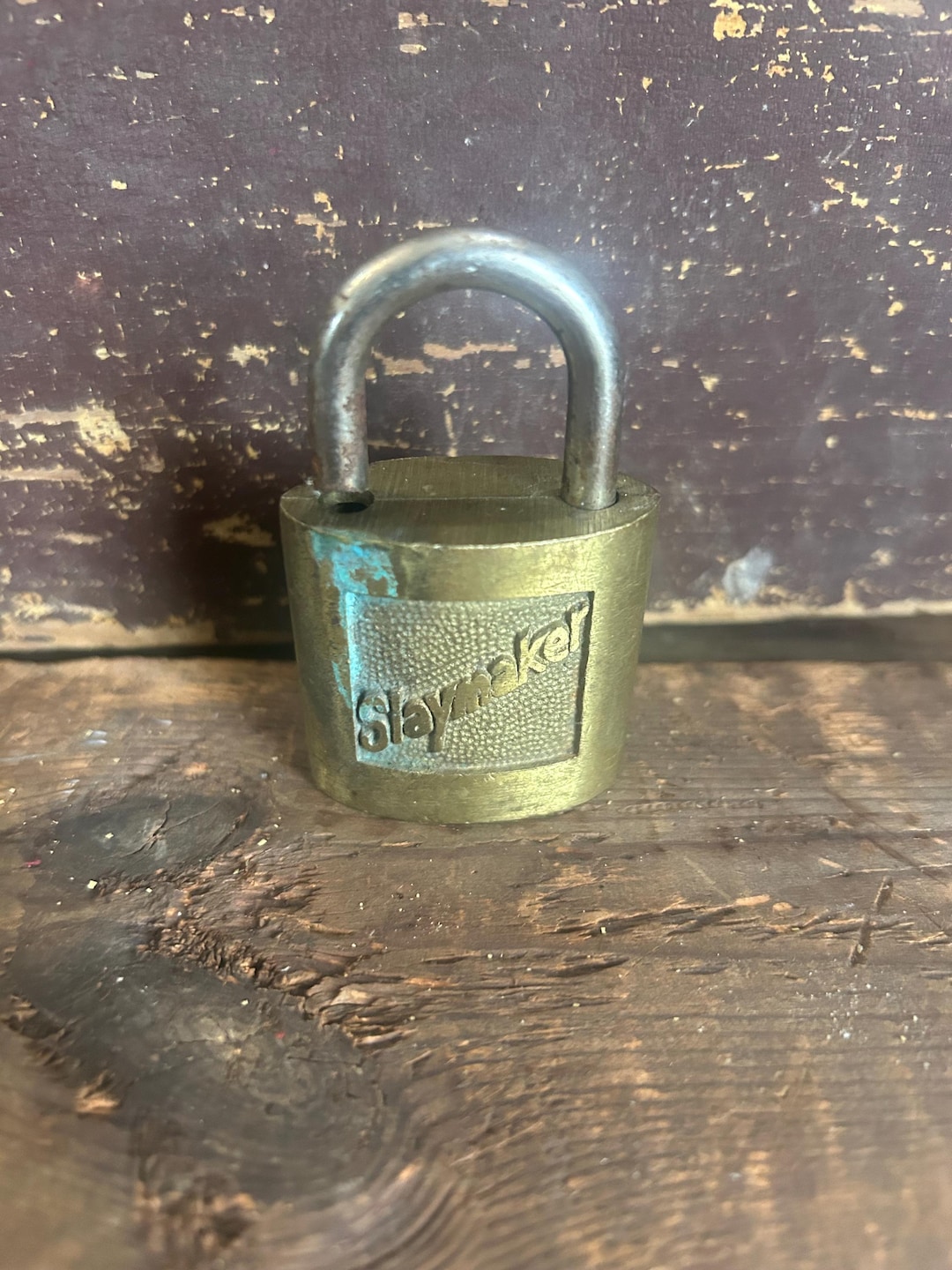 Vintage Slaymaker Brass Lock - Etsy