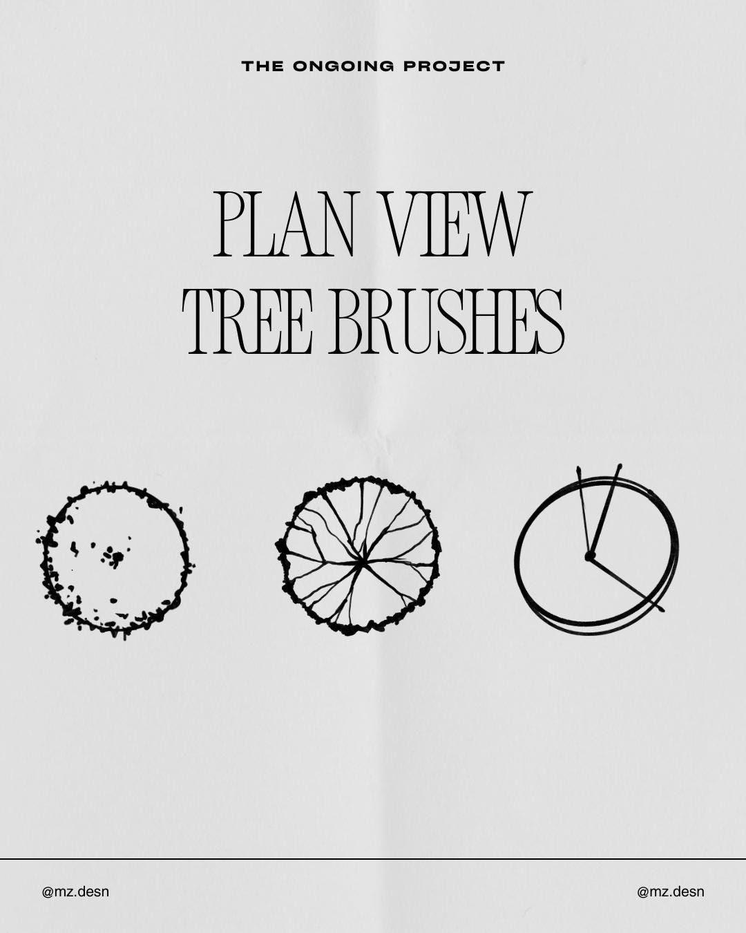 Architectural Plan View Tree Brushes - Etsy