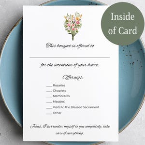 Printable Catholic Spiritual Bouquet Card: Gift (5x7 Folding Card ...