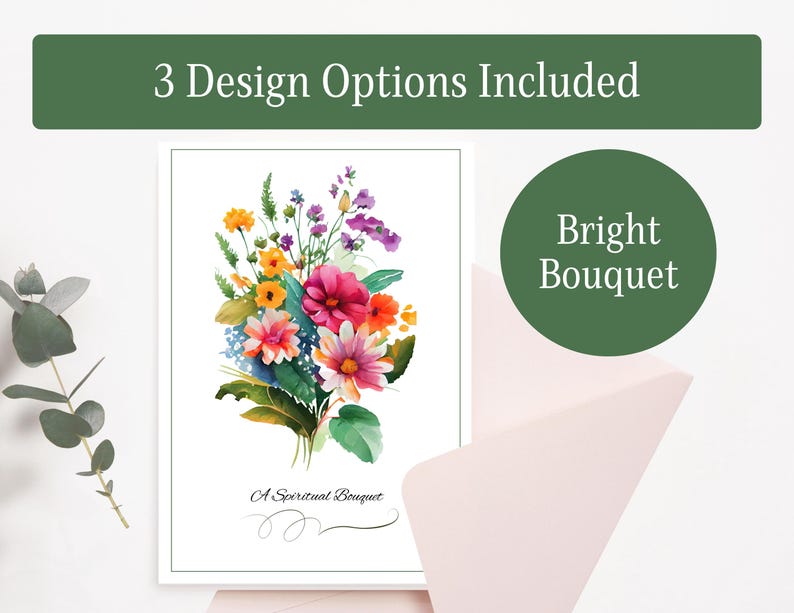 Printable Catholic Spiritual Bouquet Card: Gift (5x7 Folding Card ...