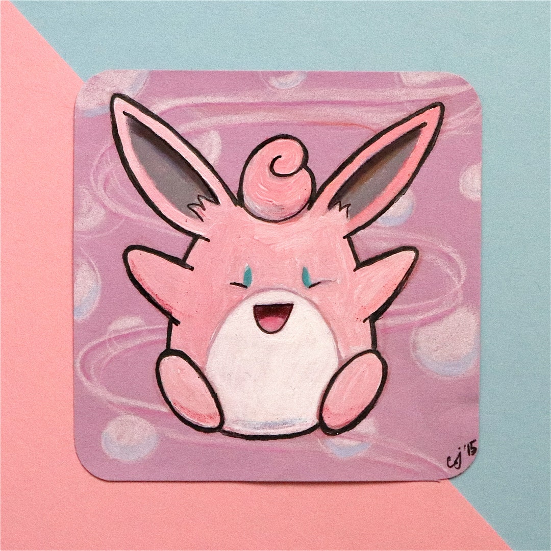 Original Pokemon Post-it Art Wigglytuff - Etsy