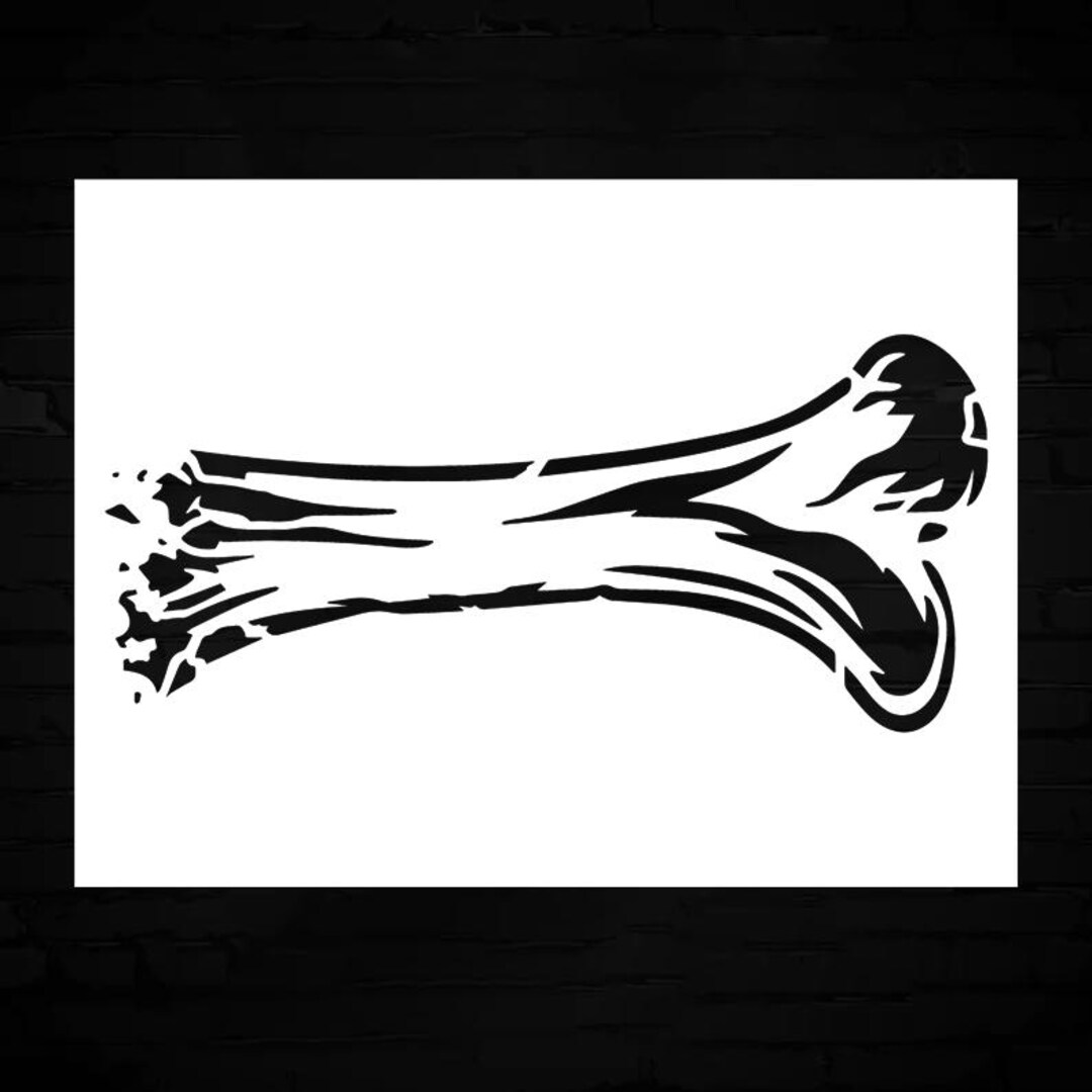Bone Stencil Template Reusable - DIY Nautical Decor, Fun Design, Craft ...