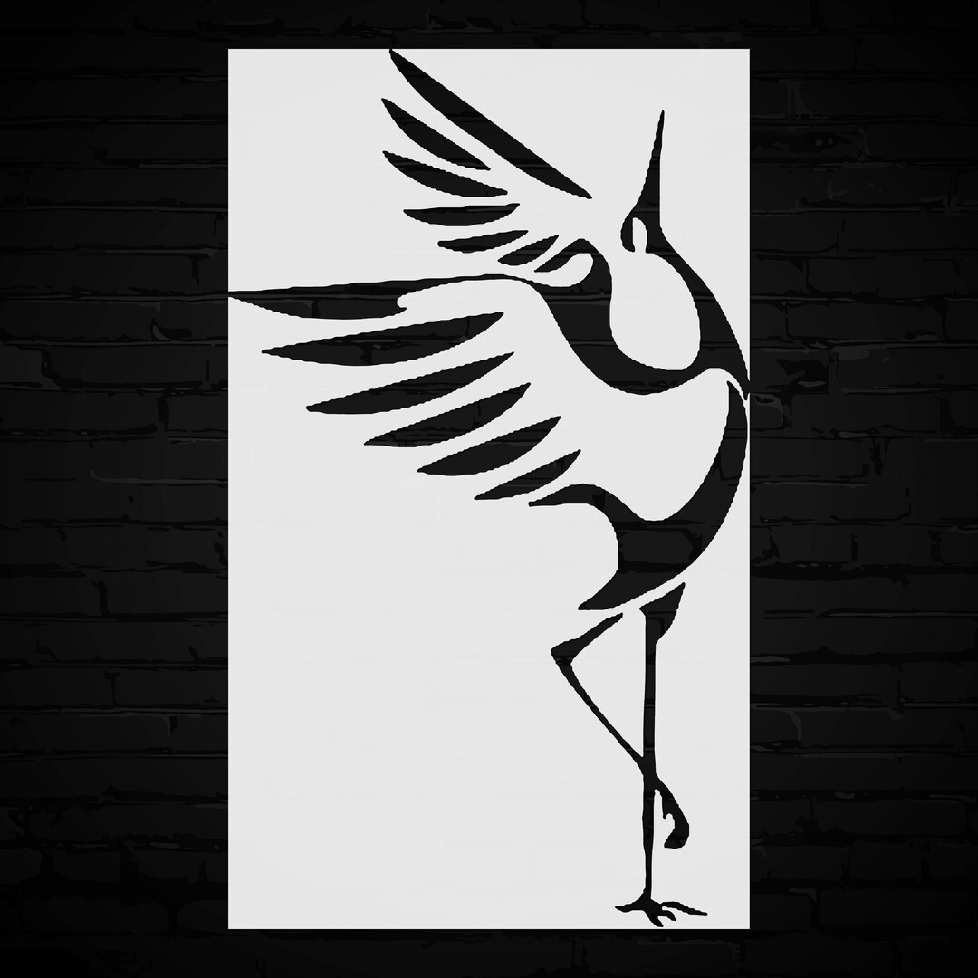 Crane Stencil - Elegant Design, Easy to Use, Versatile Crafting Tool ...