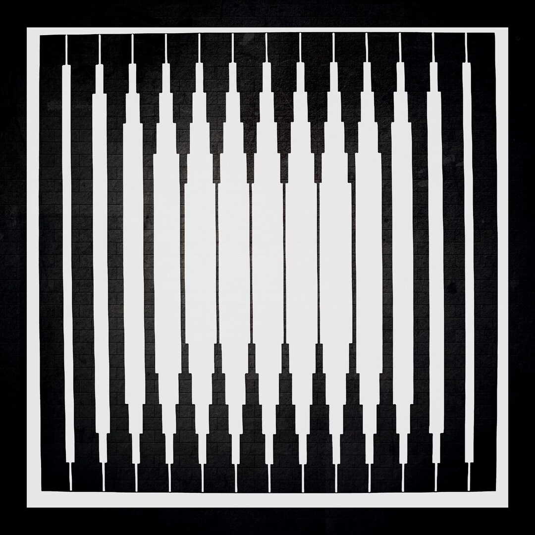 Geometric Pattern Stencil for DIY Home Décor Art Projects - Modern ...