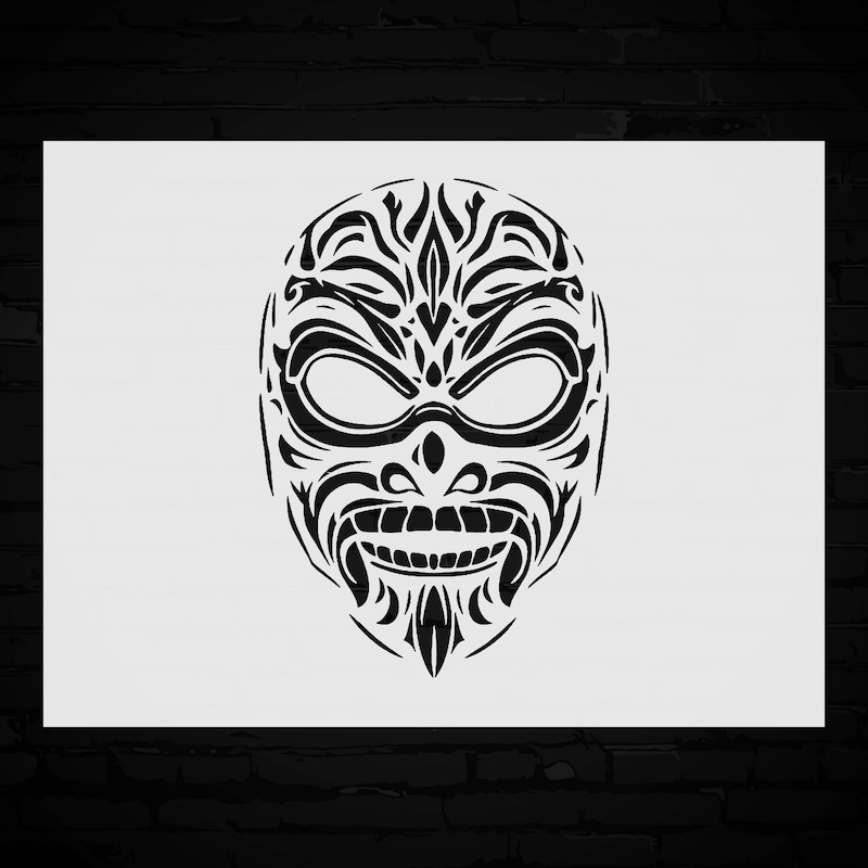 Luchador Mask Template - Etsy