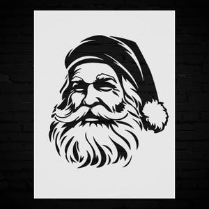 Beard of Santa Stencil | Christmas Decor, Holiday Pattern, DIY Design ...