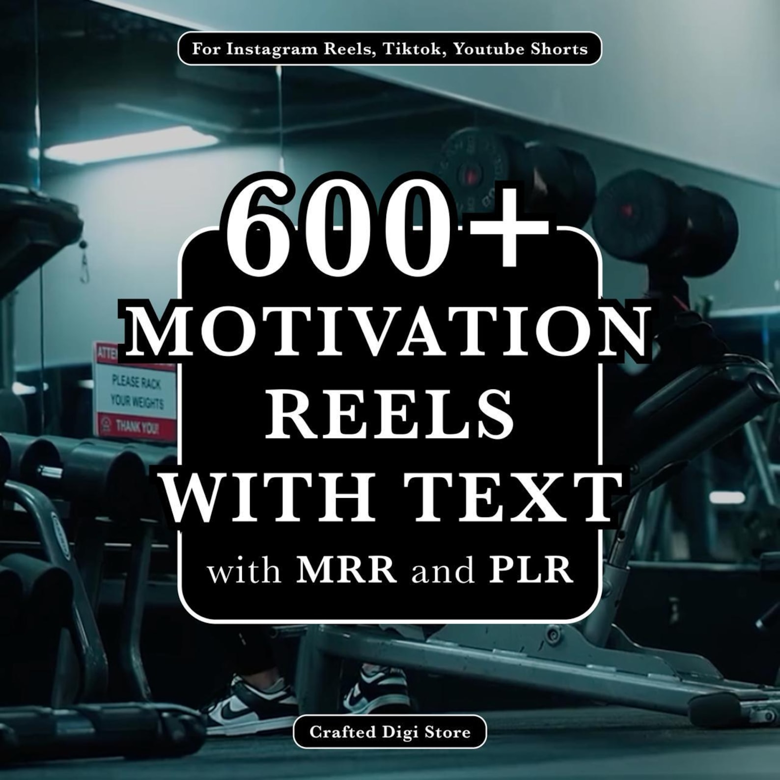 600+ Motivational Reels With Text Overlay | Fitness, Quotes, PLR and ...