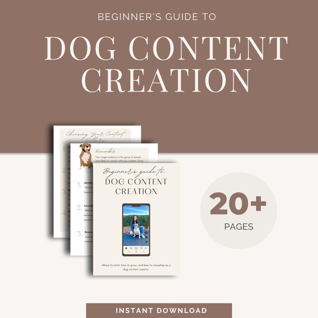 Beginner’s Guide to Dog Content Creation - Etsy