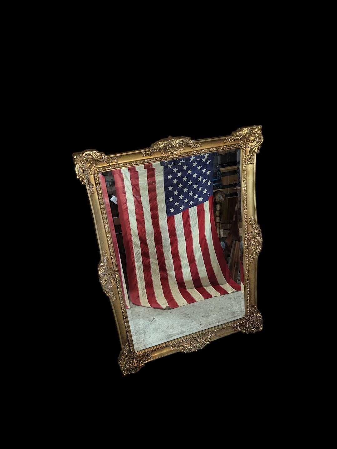 Vintage Gold Wall Mirror – Carolina Mirror Company – Hollywood Glam ...