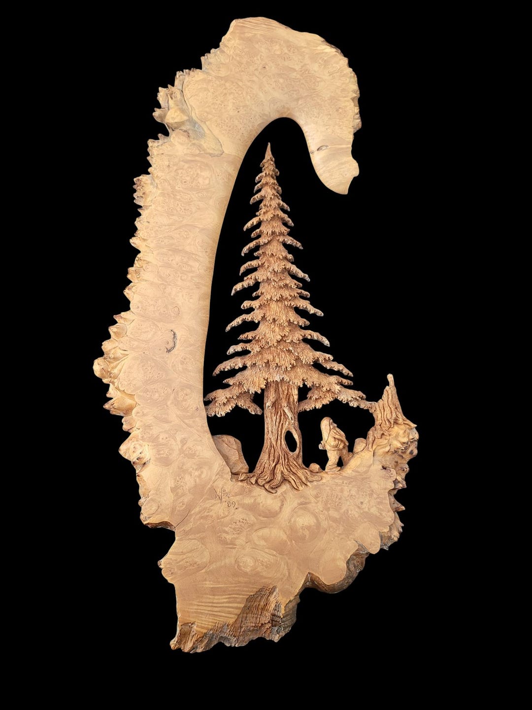 The Wiz Tree Carving, Tree Carving, Tree Wall Art - Etsy