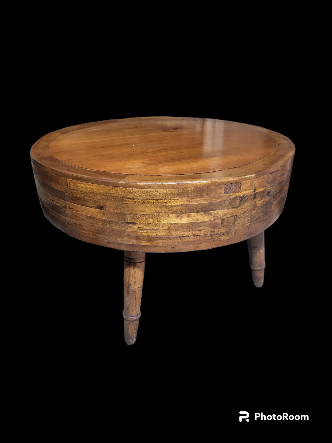 Round Wood Cog Table - Etsy