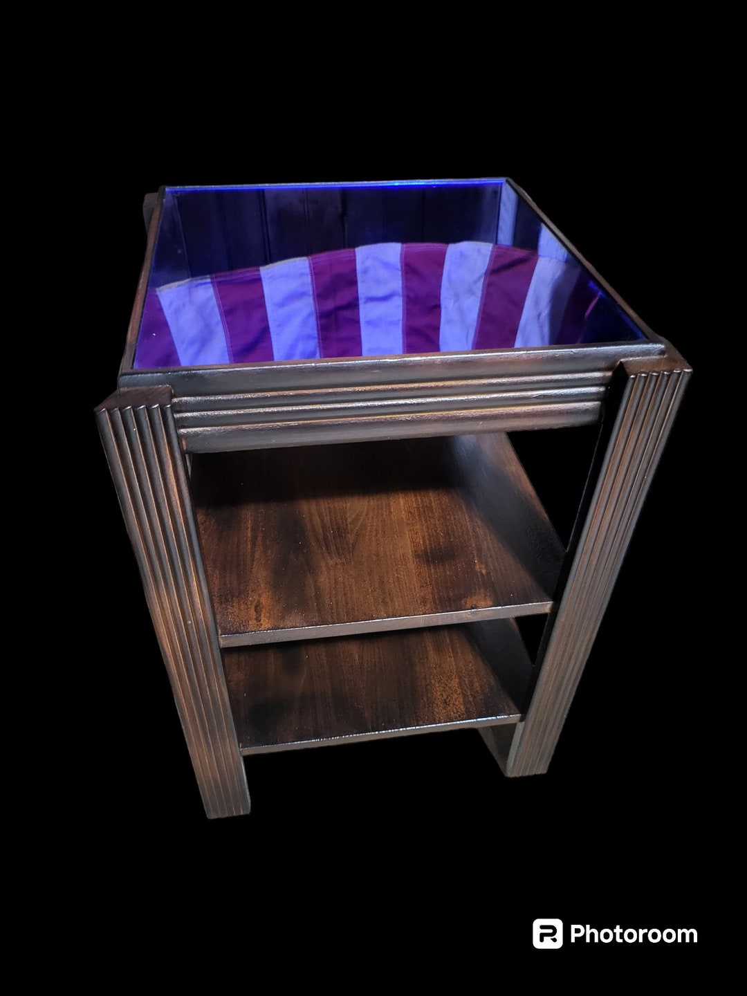 Art Deco Cobalt Blue Side Table, Cobalt Blue Side Tables, Art Deco ...