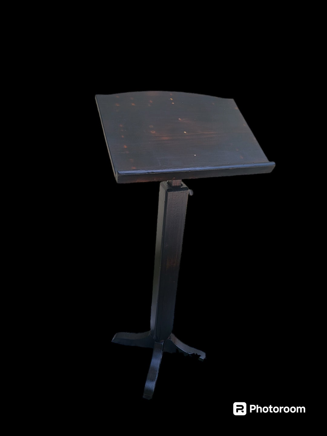 Vintage Lectern, Gothic Book Stand, Black Pulpit - Etsy