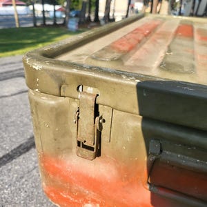 Metal Military Storage Box, Metal Storage Box, Metal Army Box, Camping ...