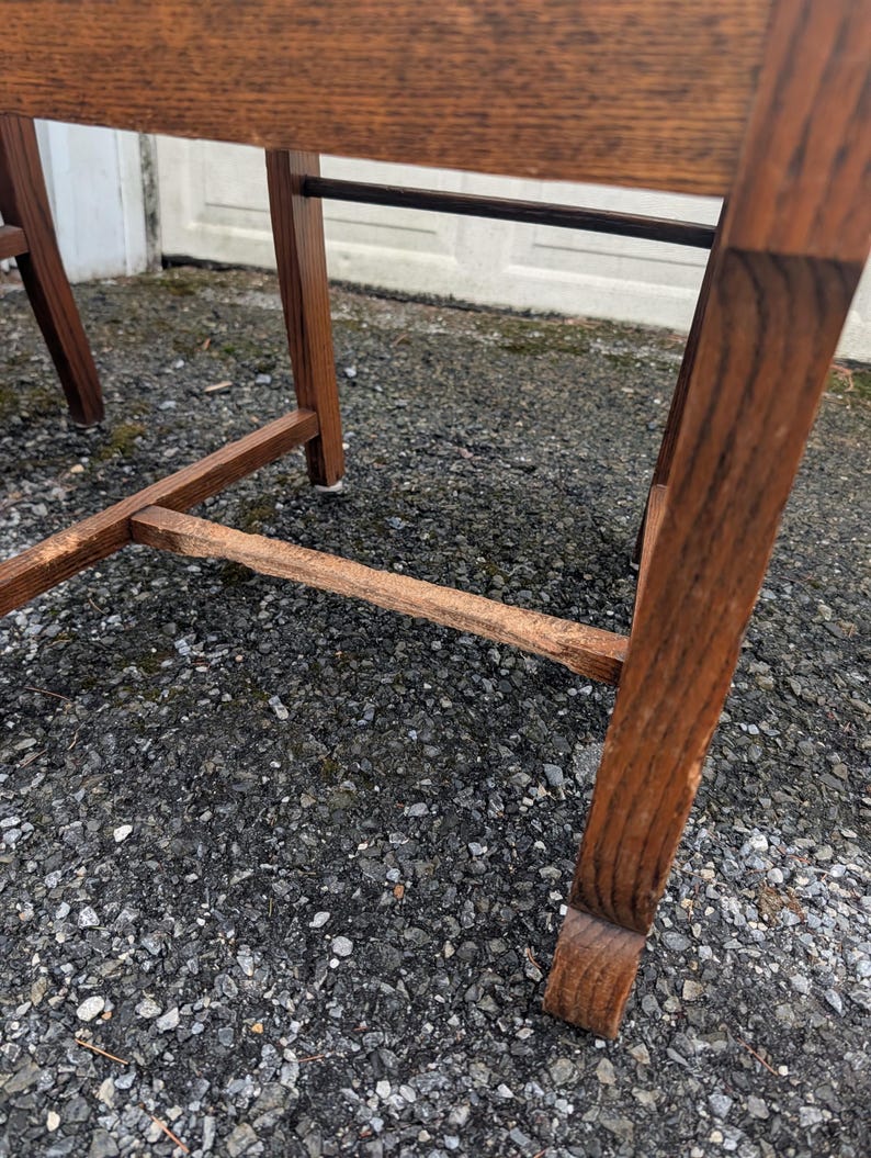 Set of 6 Antique Quarter Sawn Oak Dining Chairs, "the Metropolitan ...