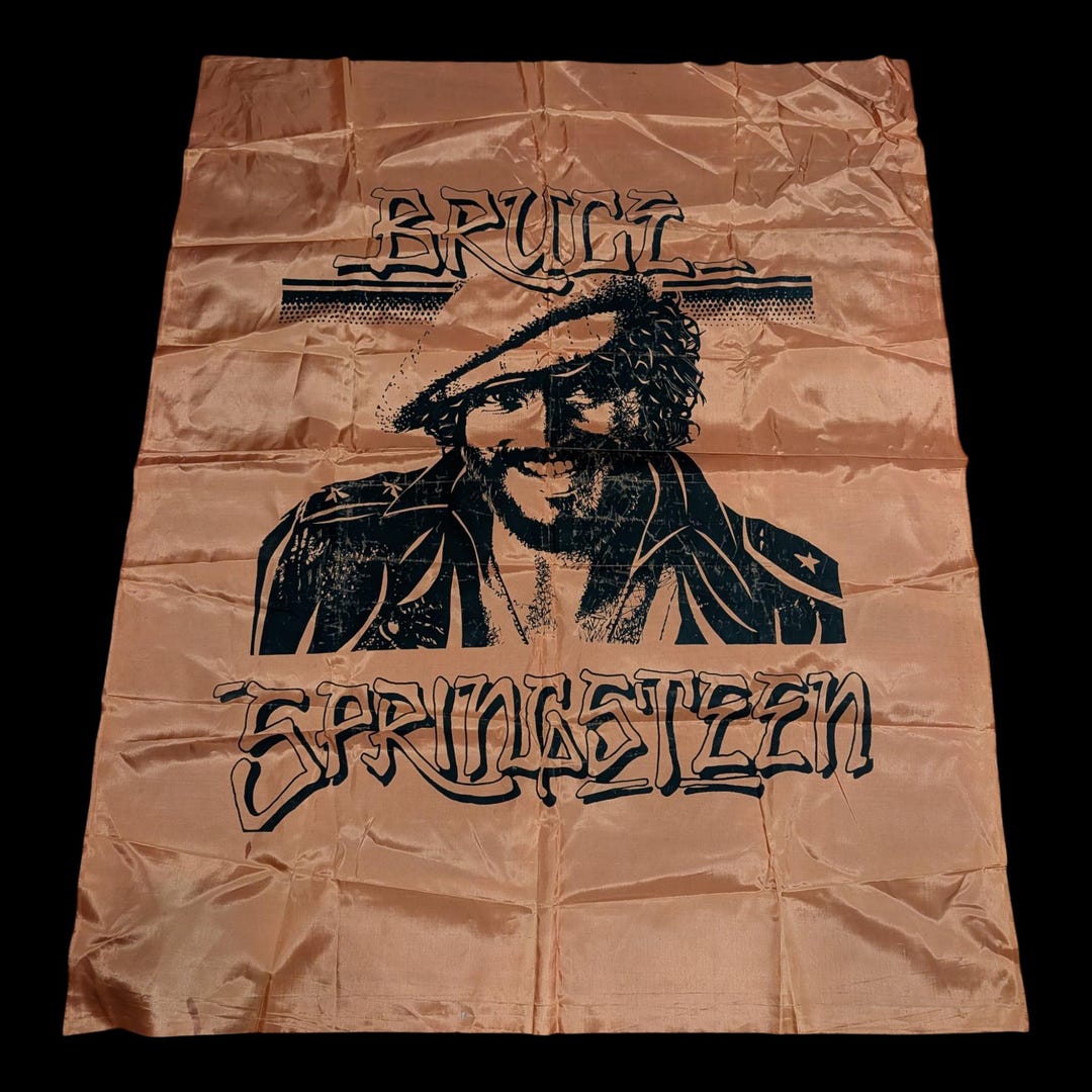 Vintage Bruce Springsteen Silk Banner – Concert Decor (55x44) - Etsy
