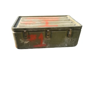 Metal Military Storage Box, Metal Storage Box, Metal Army Box, Camping ...