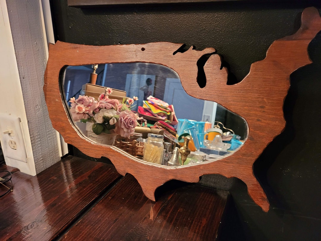 Wood Mirror, Usa Mirror, United States, Mirror, America Mirror, America ...