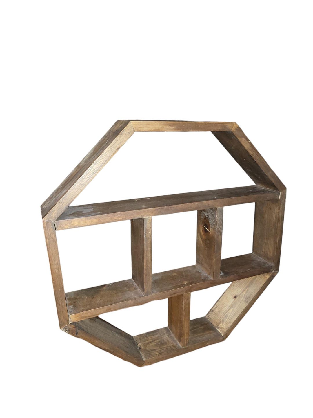 Octagon Wall Shelf, Wood Octogon Wall Shelf, Decorative Wall Shelf - Etsy