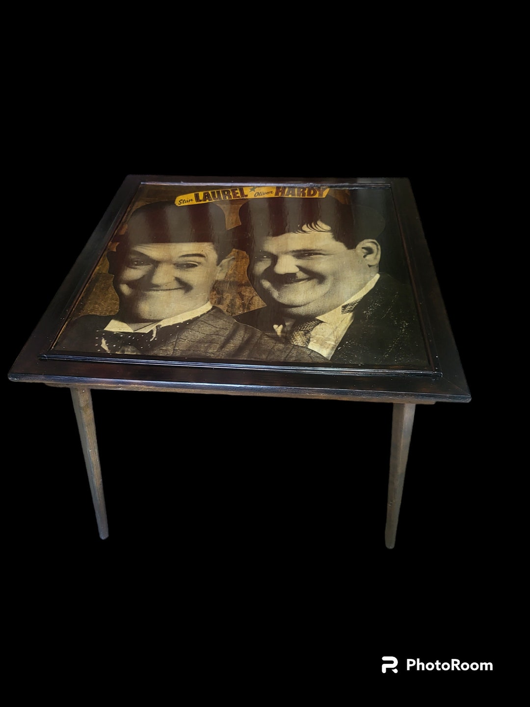 Laurel and Hardy Table, Folding Stakmore Table - Etsy