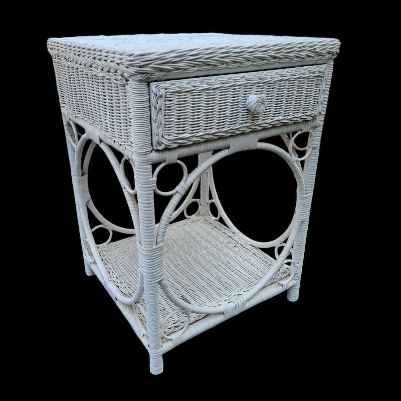 Wicker Nightstand - Etsy