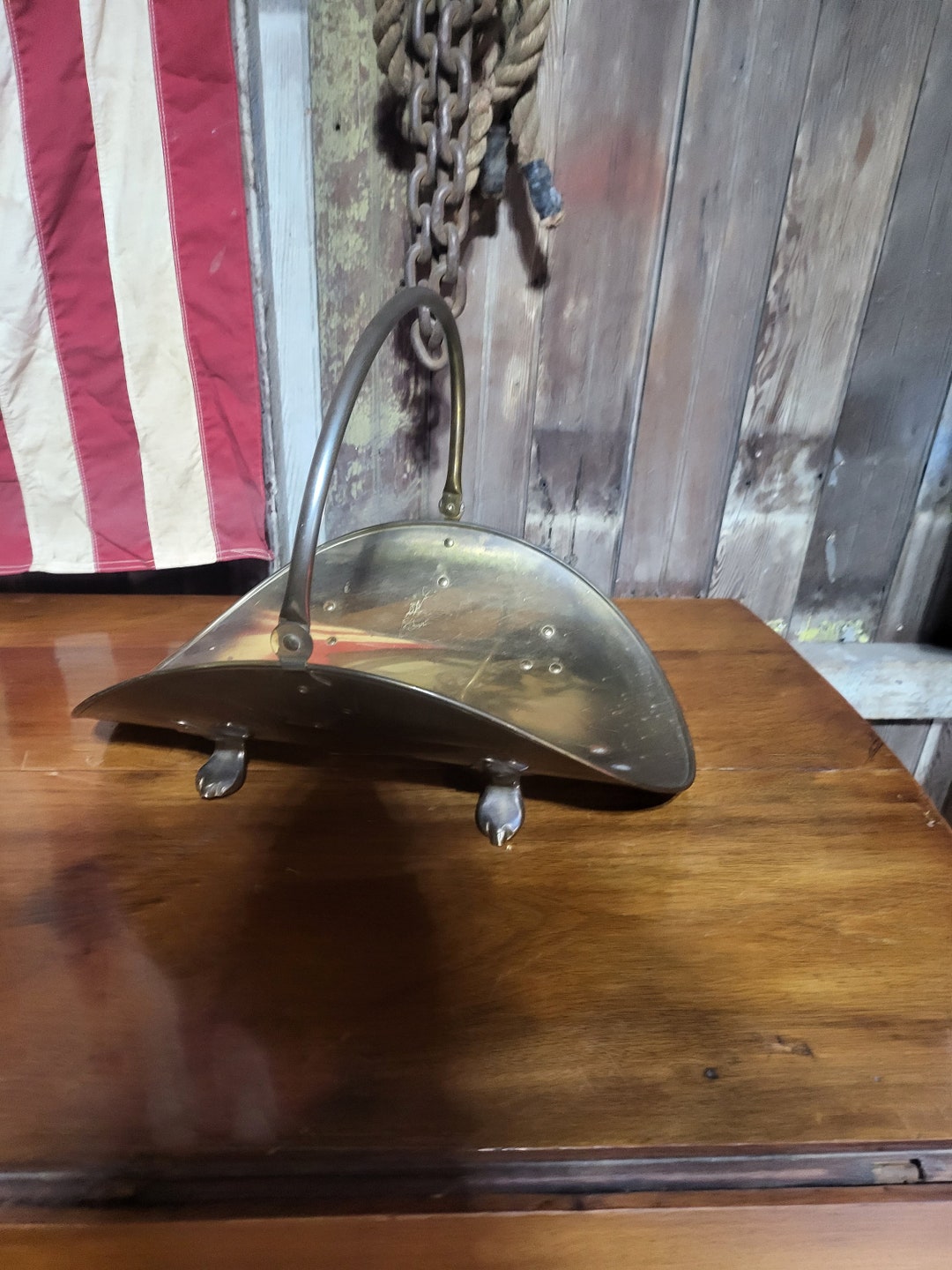 Gold Log Holder. Brass Log Tray - Etsy